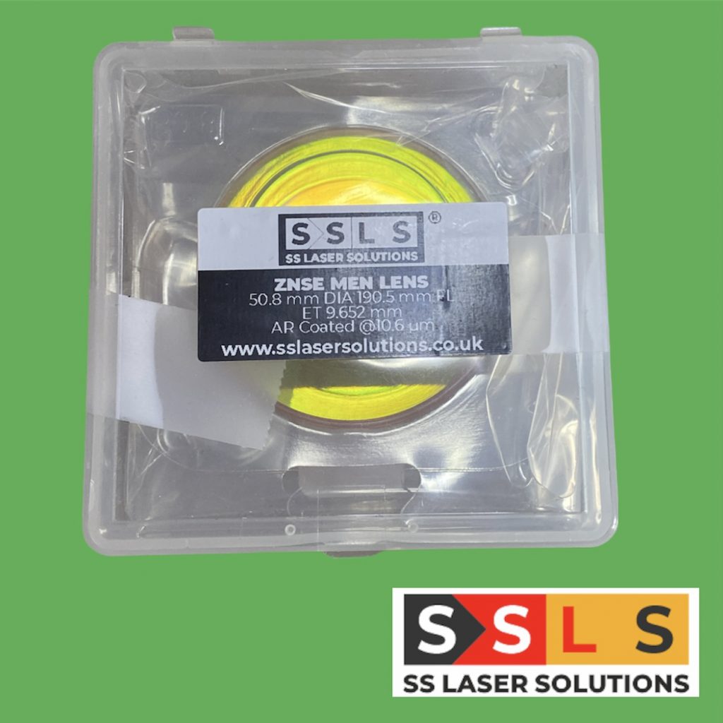 CO2 Laser Lens - ZNSE Men Lens - 50.8mm Dia 190.5 FL ET 9.652 AR Coated ...
