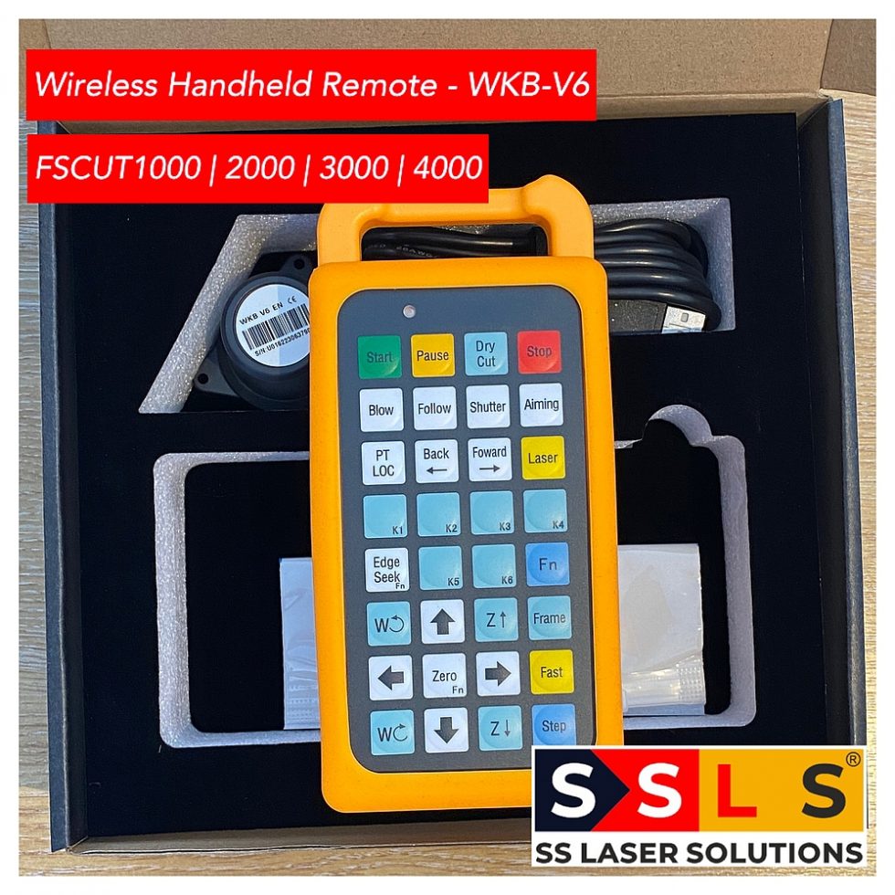 Wireless Handheld Remote - WKB-V6 FSCUT1000-2000-3000-4000 CypCUT - Shop | SS Laser Solutions